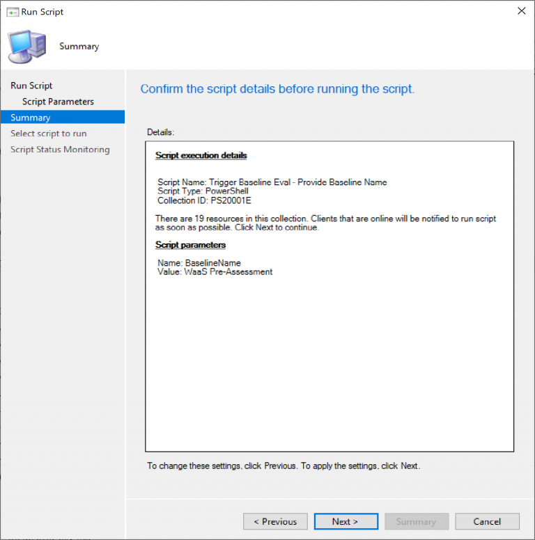 Run Scripts Trigger Baseline Evaluation Garytown Configmgr Blog