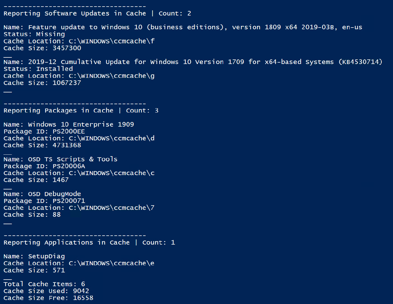 Run Scripts – CCM Cache Report – GARYTOWN ConfigMgr Blog