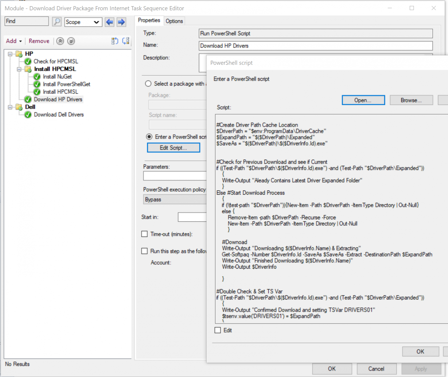 WaaS – Download Drivers from Vendor (Internet) – GARYTOWN ConfigMgr Blog