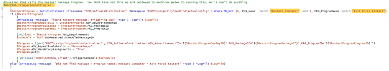 Trigger Machine Restart Controlled By Cm Via Powershell Garytown Configmgr Blog