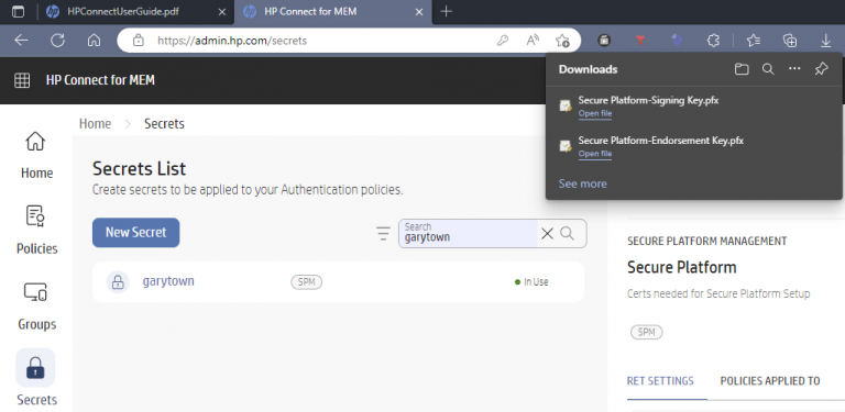 HP Sure Recover Custom Setup – Part 2 – HP Connect for Certificates ...