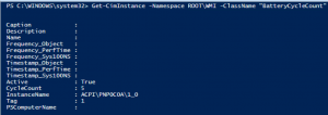 Gathering Battery Information via PowerShell & WMI – GARYTOWN ConfigMgr ...