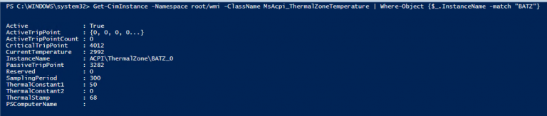 Gathering Battery Information via PowerShell & WMI – GARYTOWN ConfigMgr ...