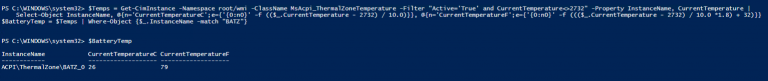 Gathering Battery Information via PowerShell & WMI – GARYTOWN ConfigMgr ...