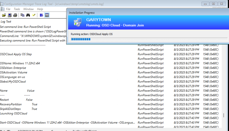 OSDCloud – ConfigMgr Integrated – Win11 OSD – GARYTOWN ConfigMgr Blog