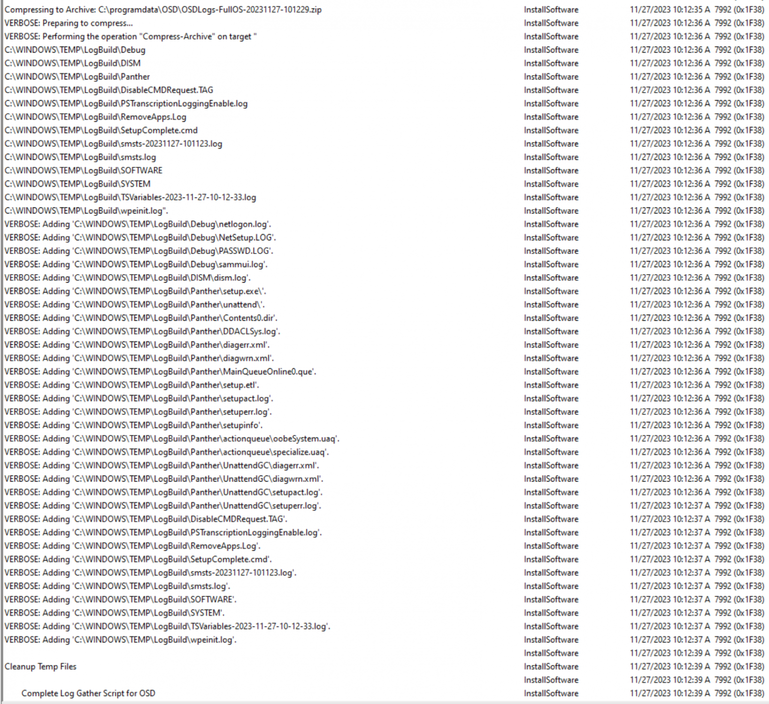 Task Sequence Troubleshooting – Log Gather – GARYTOWN ConfigMgr Blog