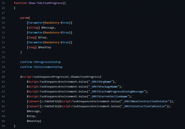 DISM Apply Drivers – TSProgressUI SubBar – GARYTOWN ConfigMgr Blog