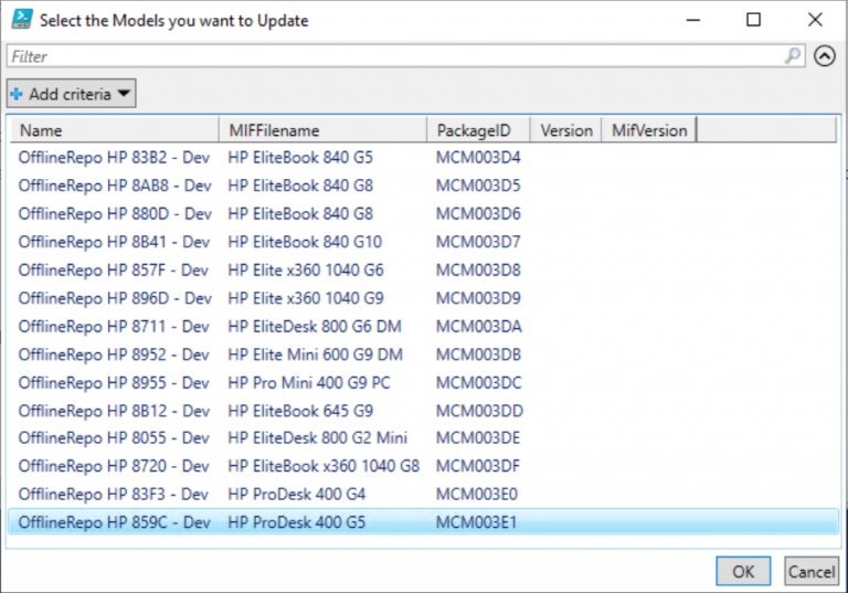 OSD HP Image Assistant Revisited – Offline – HPIA Repo in CM Packages ...