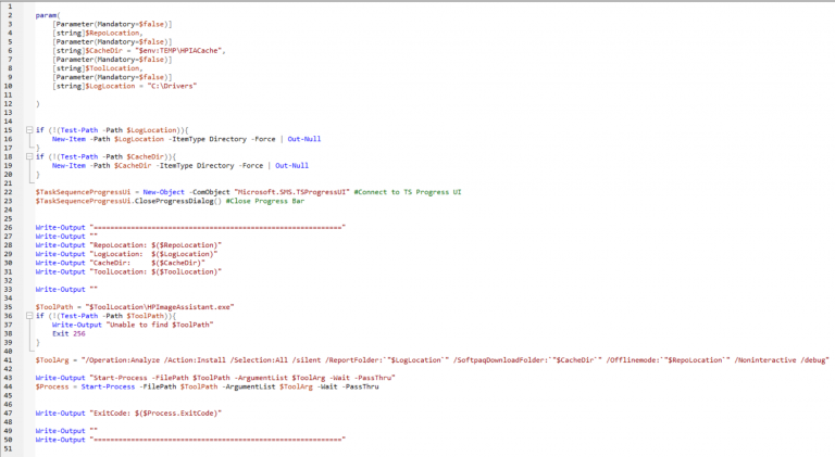 OSD HP Image Assistant Revisited – Offline – HPIA Repo in CM Packages – GARYTOWN ConfigMgr Blog
