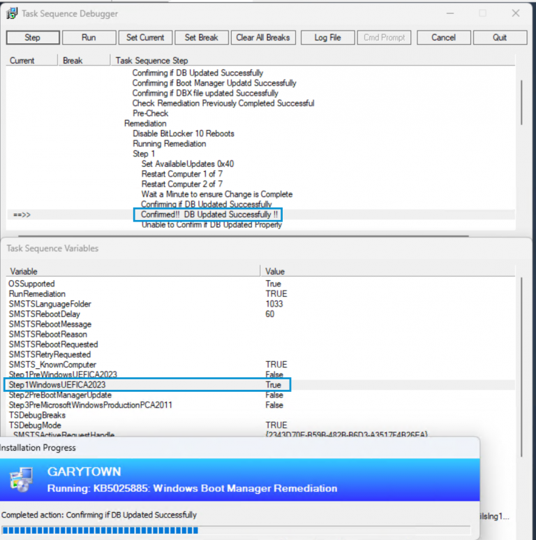 ConfigMgr Task Sequence – KB5025885: How to manage the Windows Boot Manager revocations for ...