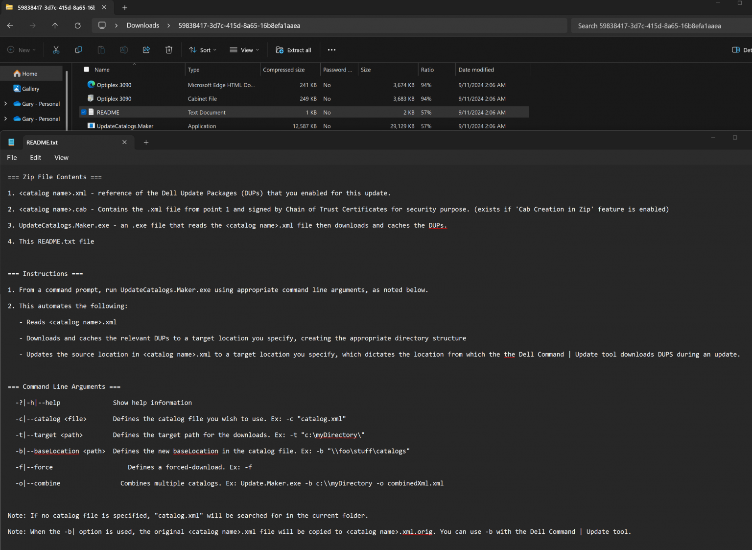 Dell Command Update – Create Custom Catalog for Offline Repo – GARYTOWN ConfigMgr Blog