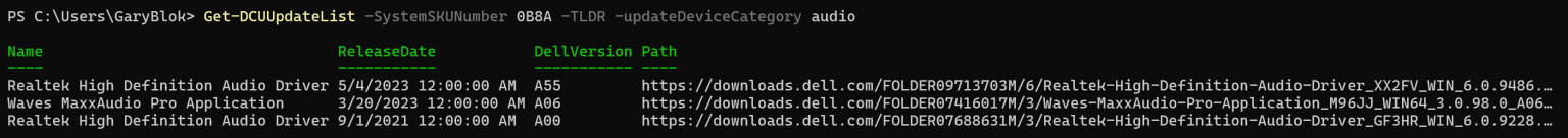 Dell Command Update – pulling back the curtains – GARYTOWN ConfigMgr Blog