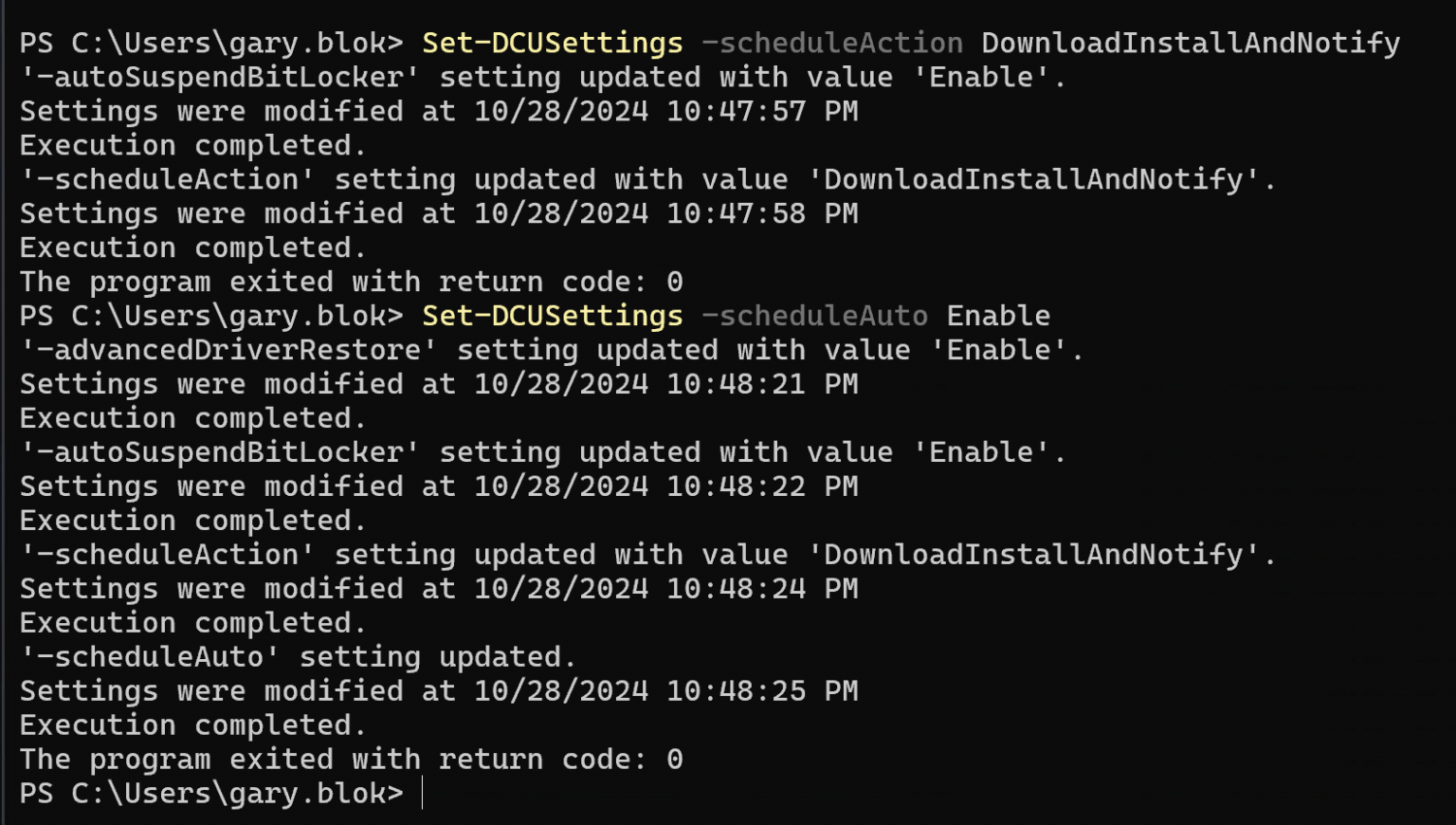 Dell Command Update – Install & Manage via PowerShell – GARYTOWN ConfigMgr Blog