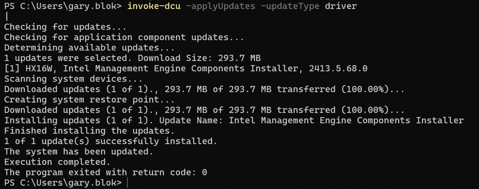 Dell Command Update – Install & Manage via PowerShell – GARYTOWN ConfigMgr Blog