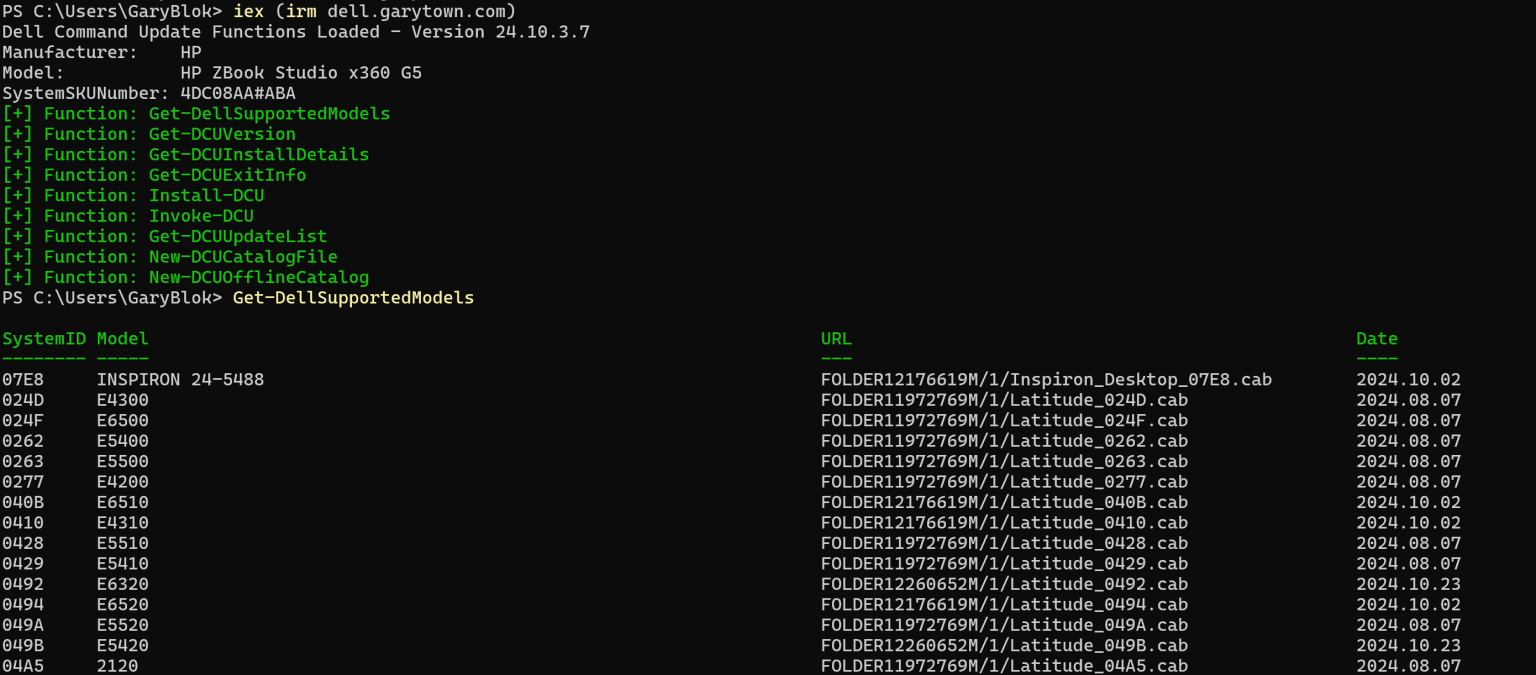 Dell Command Update – pulling back the curtains – GARYTOWN ConfigMgr Blog