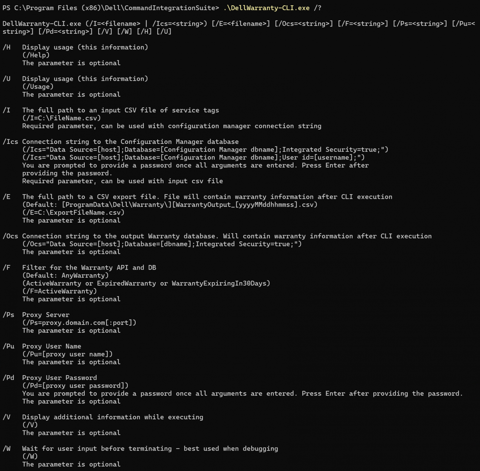 Simplifying Dell Command Warranty with PowerShell – GARYTOWN ConfigMgr Blog